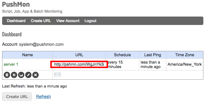 Quick Tour Pushmon Script App Batch Cron Job Monitoring Push